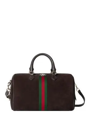 Gucci Ophidia Large Boston Bag Dark Brown