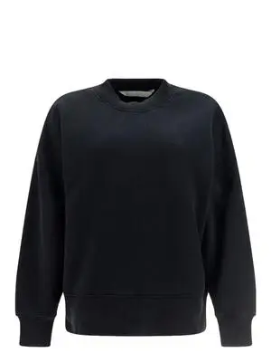 Palm Angels Logo Print Long Sleeve Top - Black