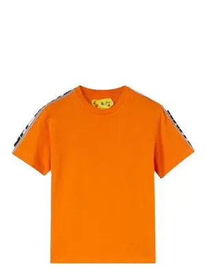 Off-White Logo Band Short Sleeve T-shirt - Orange