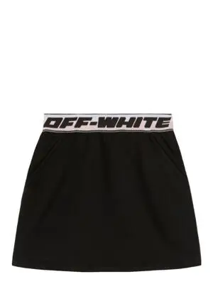 Off-White Elasticated Logo Waist Skirt - Black