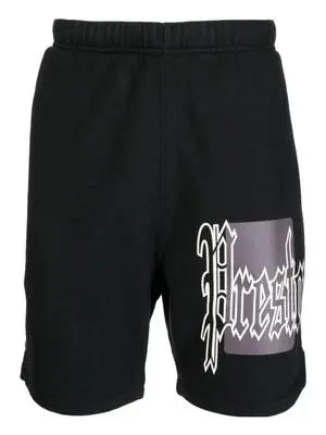 Heron Preston Logo Detail Shorts - Black