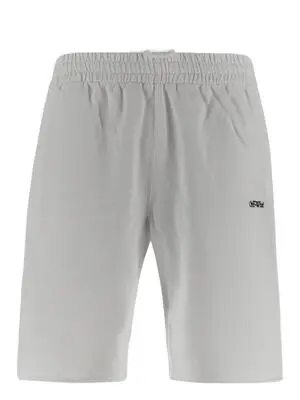 Off-White Scribble Diag Print Track Shorts - Gray