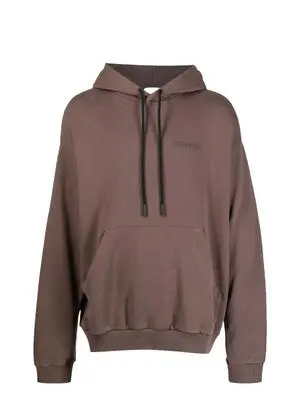 MARCELO BURLON COUNTY OF MILAN Cross Over Hoodie - Brown