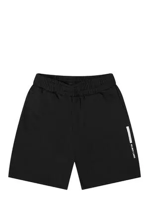 Helmut Lang Logo Printed Straight Hem Shorts - Black
