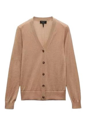 Rag & Bone Long Sleeve Cardigan - Camel
