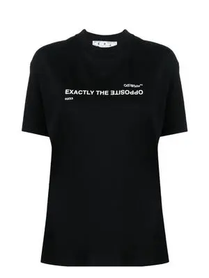 Off-White Printed Crewneck T-shirt - Black
