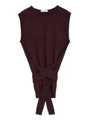 LEMAIRE Tie Waist Jumper - Black