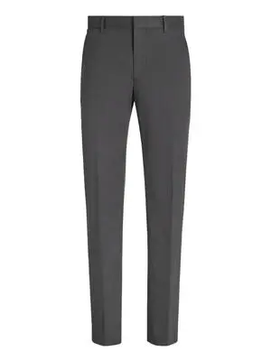 Zegna Tailored Straight-leg Trousers - Black