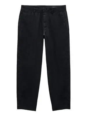 Rag & Bone Tapered Linen Trousers - Black