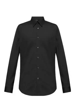 Theory Sylvain Cotton Shirt - Black