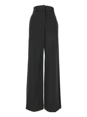 Brunello Cucinelli Wide Leg Trousers - Charcoal-grey