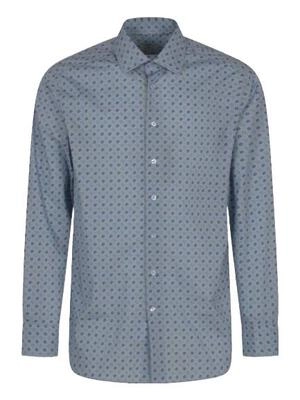 Etro Paisley-printed Stretch Shirt - Blue
