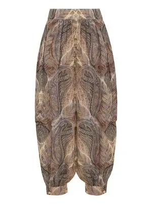 Zimmermann Zimmermann Hypnotic Paisley Harem Pants Brown