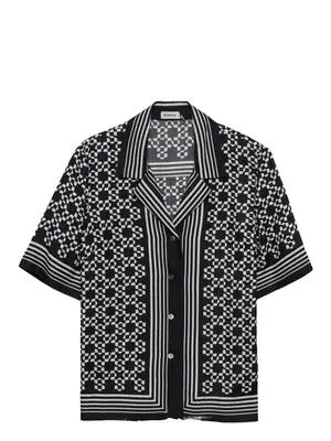 Simkhai Koda Satin Shirt - Black
