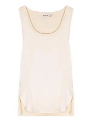 Simkhai Faro Ribbed Paneled Tank Top - Ecru