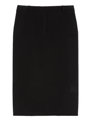 Max Mara Slit Skirt - Black
