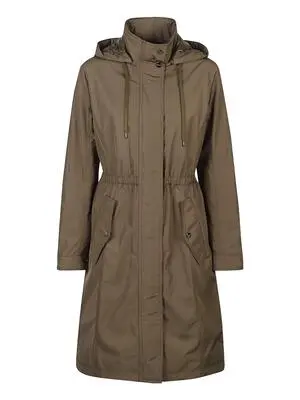 Herno Hooded Drawstring Coat - Brown