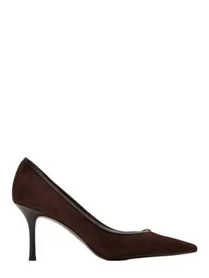Tory Burch 80mm Double T-buckle Pointed Toe Pumps - Brown