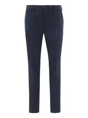 Dolce & Gabbana Dolce Gabbana Logo Patch Tailored Trousers - Black
