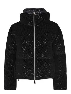 Herno Zip-up Quilted Jacket - Black