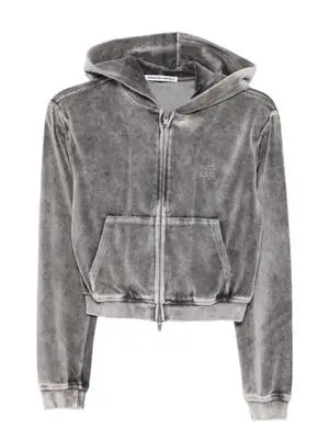 Alexander Wang Zip-up Hoodie - Gray