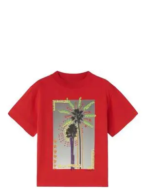 PALM ANGELS Palm Angels Photograph-Print Cotton T-Shirt