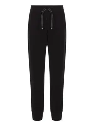 Emporio Armani Drawstring Jersey Track Pants - Black