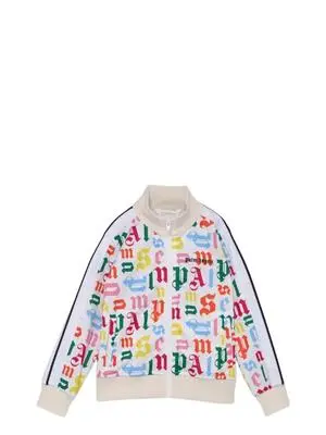 Palm Angels Monogram Print Track Jacket - White
