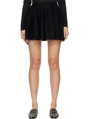 Khaite The Ulli Knitted Miniskirt - Black