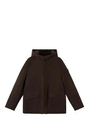 STONE ISLAND Stone Island Hooded Zip-Up Jacket With Flap Pockets And Logo Badge