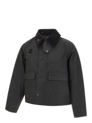 Barbour Spey Slim Waxed Jacket - Black
