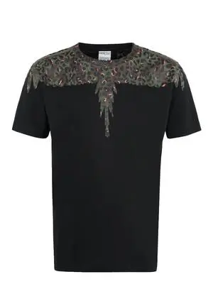MARCELO BURLON COUNTY OF MILAN Animalier Wings Logo T-shirt - Black