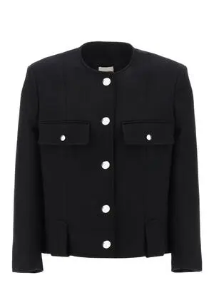 Khaite The Laybin Buttoned Jacket - Black