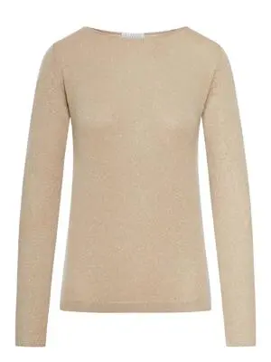 Brunello Cucinelli Brunello Cucinelli Crew Neck Long Sleeve Sweater Nude