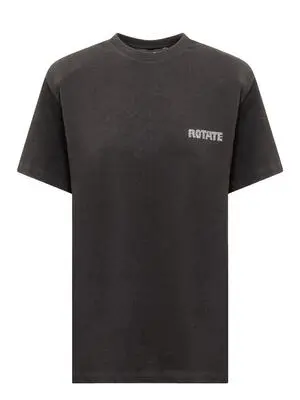 ROTATE BY BIRGER CHRISTENSEN ROTATE Logo Print Organic Cotton T-shirt