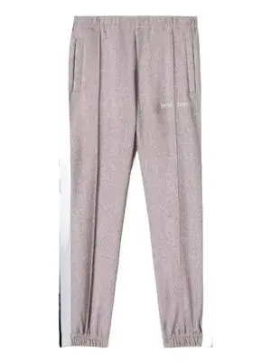 Palm Angels Lurex Side-stripe Track Trousers - Gray