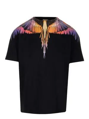 MARCELO BURLON COUNTY OF MILAN Graphic-print Organic Cotton T-shirt - Black
