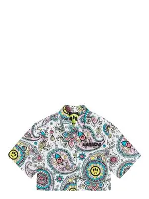 BARROW Barrow Paisley-Print Short-Sleeved Shirt