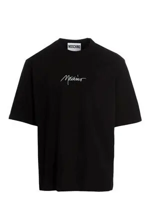 Moschino Embroidered Crewneck T-shirt - Black