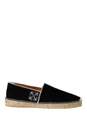 OFF-WHITE Off-White Black Arrow-Embroidered Espadrilles