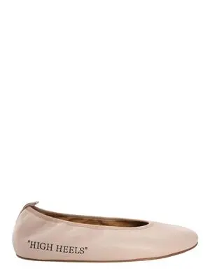 Off-White Ballerina High Heels - Nude
