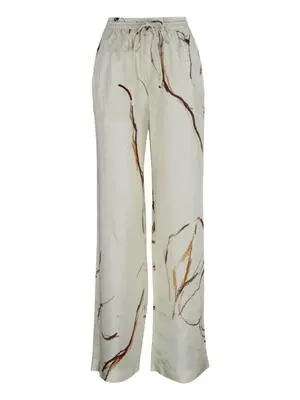 Nanushka Drawstring Wide-leg Trousers - Nude