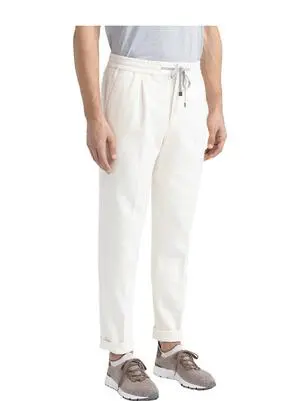 Peserico Mélange-effect Sweatpants - Granite