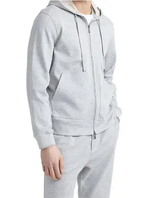 Peserico Zip-up Hoodie With Drawstring - White