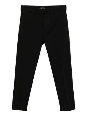 TOM FORD Tapered-leg Trousers - Black