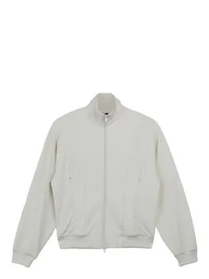 Y3 Relaxed-fit Zip-up Track Jacket With Asymmetrical Lines - Track Gray