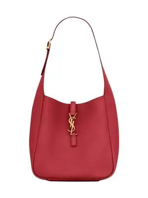 Saint Laurent Saint Laurent Le 5 À 7 Logo Plaque Shoulder Bag Red