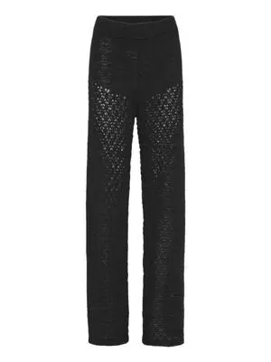 ROTATE BY BIRGER CHRISTENSEN Knitted Trousers - Black