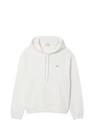 Lacoste Embroidered Crocodile Logo Hoodie - White