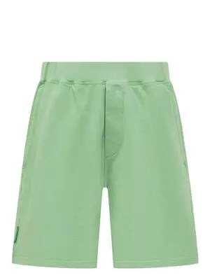 Dsquared2 Logo Print Cotton Shorts - Green